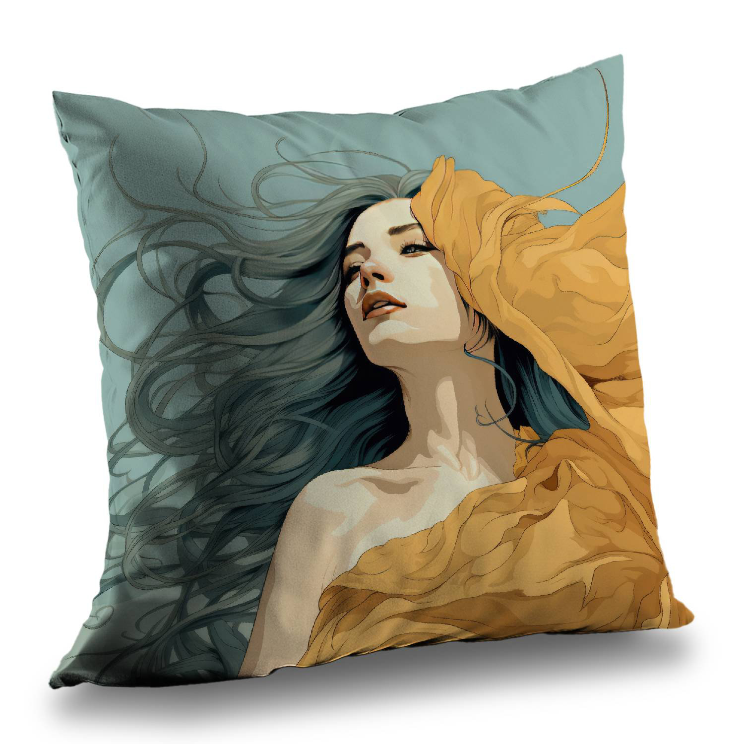 Concius Sales Sensual flow - 20"x20" Outdoors Throw pillow - Spun poly - Print on demand | Wayfair
